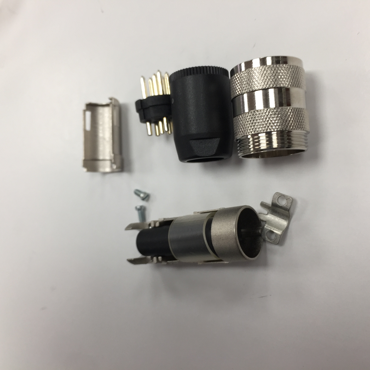 6 Pin male metal minature cable mount plug solder – Service ...