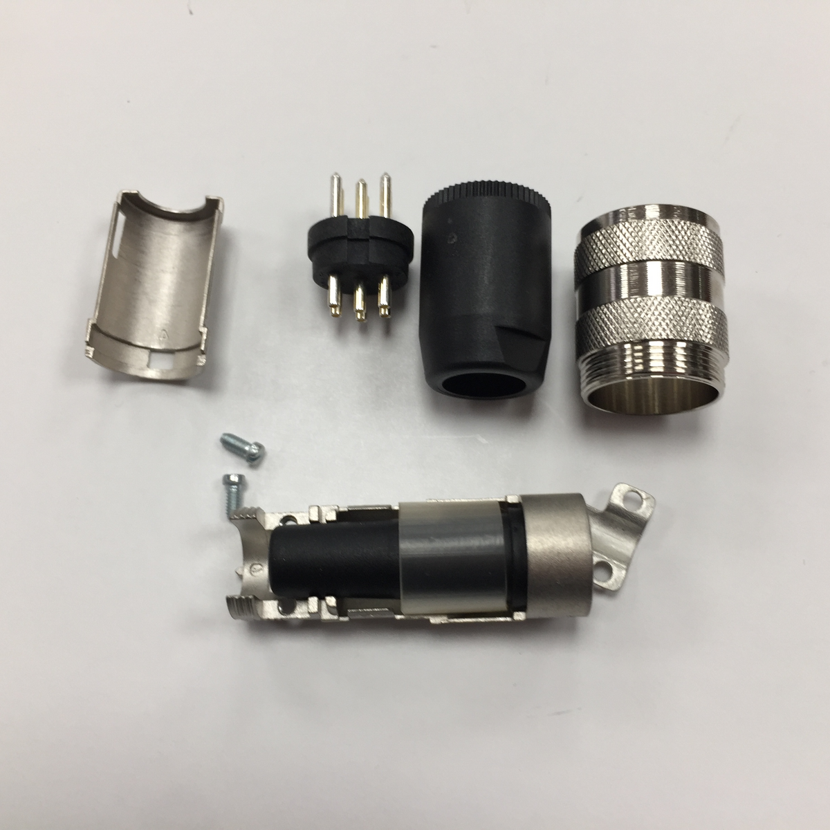 6 Pin male metal minature cable mount plug solder – Service ...